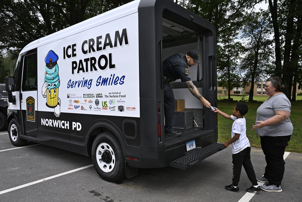 Freeze! Police ice cream trucks seek to portray officers in a positive ...